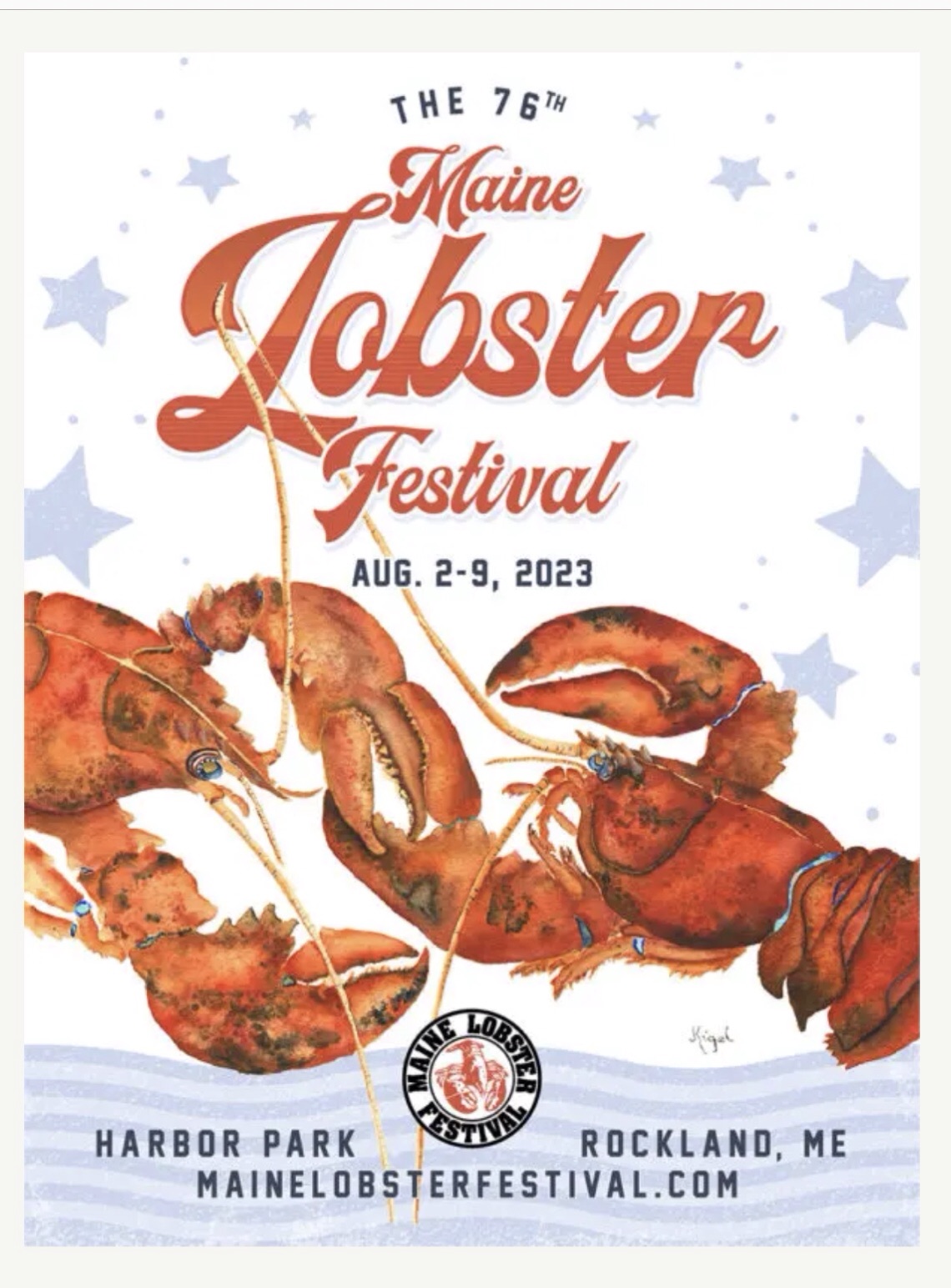 Maine Lobster Festival Posters – Jean Kigel Studio + Gallery